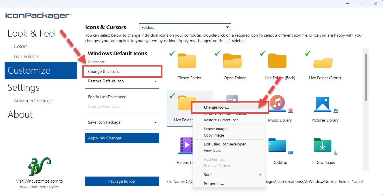 Change Windows 11 & 10 Default and Live Folder Icons for FREE ...